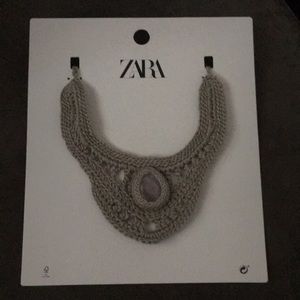 Zara | Jewelry | Zara Stone Crochet Necklace | Poshmark